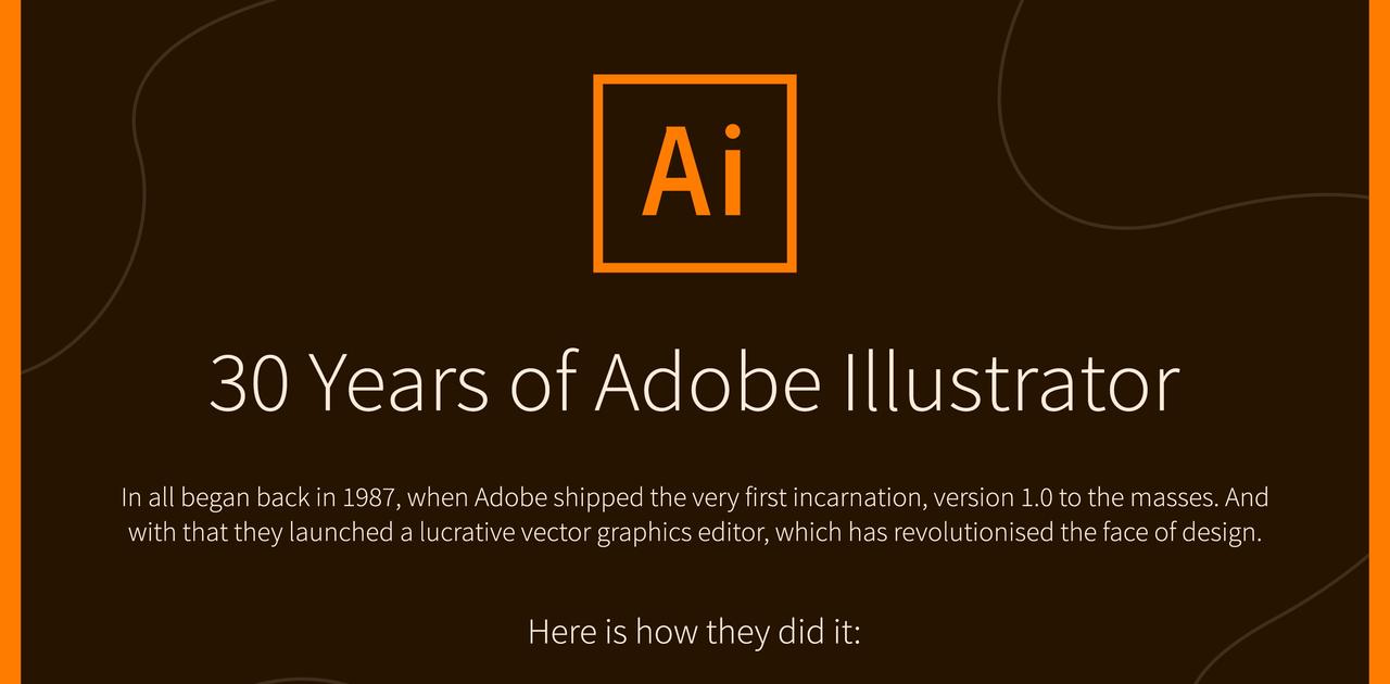 デザイナー必見！ ｢Adobe Illustrator｣30年の軌跡を追うインフォグラフィック | ギズモード・ジャパン
