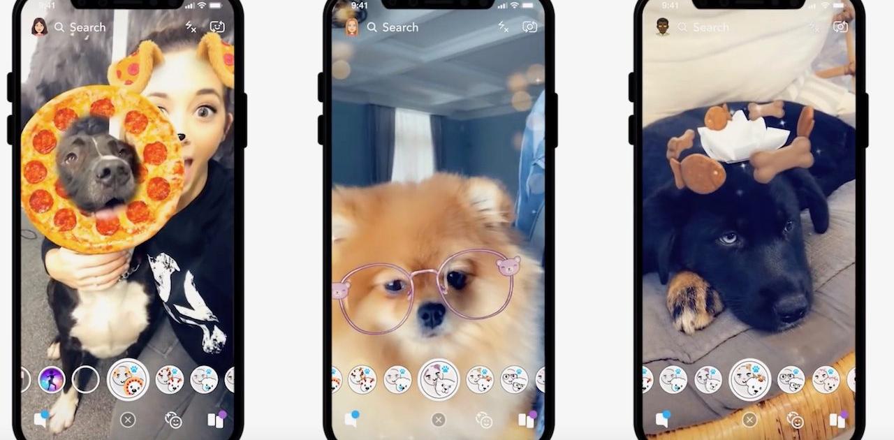 Snapchatにとうとう｢犬用ARレンズ｣が搭載 | ギズモード・ジャパン