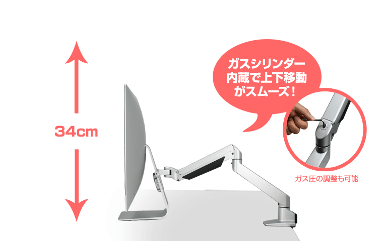 iMacをスタンドごと取り付けられる可動式アームが力技っぽくて好き | ギズモード・ジャパン