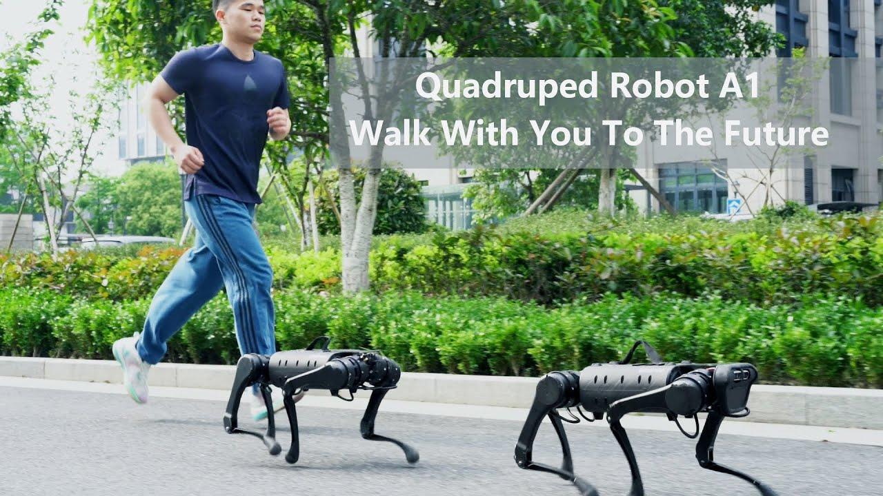 中華版「SPOT」の犬型ロボット「A1」。約100万円以下でジョギングも 中華版「SPOT」の犬型ロボット「A1」。約100万円以下でジョギングも