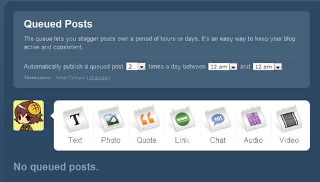Tumblrの予約投稿機能「Queue」がバージョンアップで使いやすくなりました | ライフハッカー・ジャパン