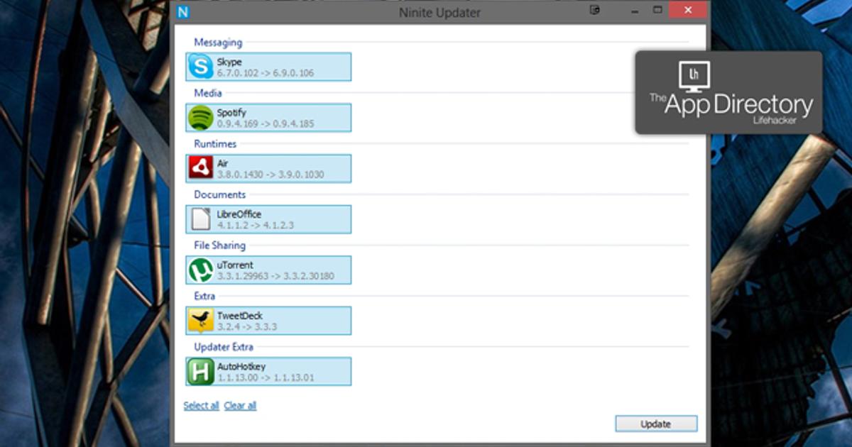 Windows向け自動アップデート管理ソフト『Ninite Updater』に更新を任せればラク | ライフハッカー・ジャパン