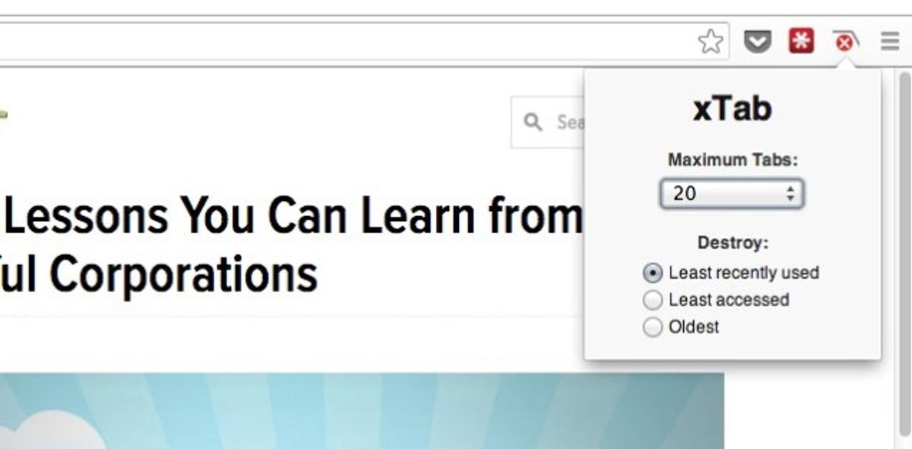 開けるタブの最大数を決し、超えたら勝手に閉じてくれる『XTab』 | ライフハッカー・ジャパン