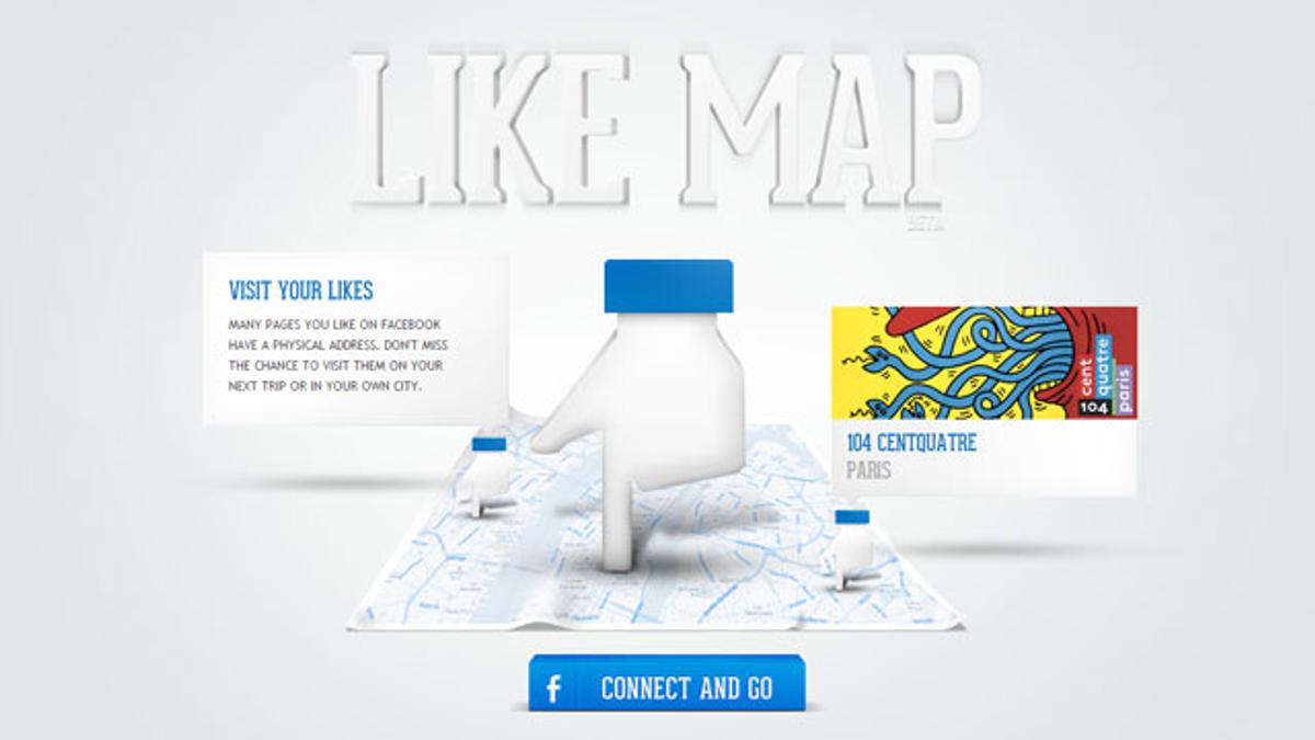 Facebookでいいね！した場所を地図で表示してくれるサイト「LIKE MAP」 | ライフハッカー・ジャパン