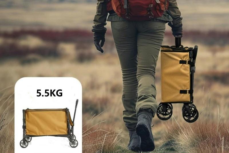 5.5kgの軽量ボディにキャンプで大活躍の収納力。折りたたみカートの決定版 | ROOMIE（ルーミー）