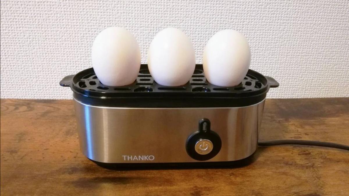 THANKO エッグスチーマー 超高速ゆで卵【1度使用した程度】☆札幌市 半熟ゆで卵